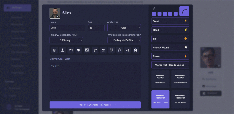 Character Avatar Creator Tool For Writers