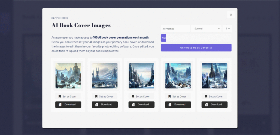 Free Book Cover Template - WITH Custom Free AI Cover Art