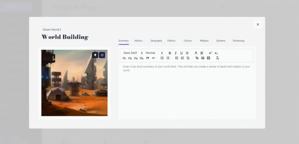 World Building - The Art of Creating Fantastic Worlds